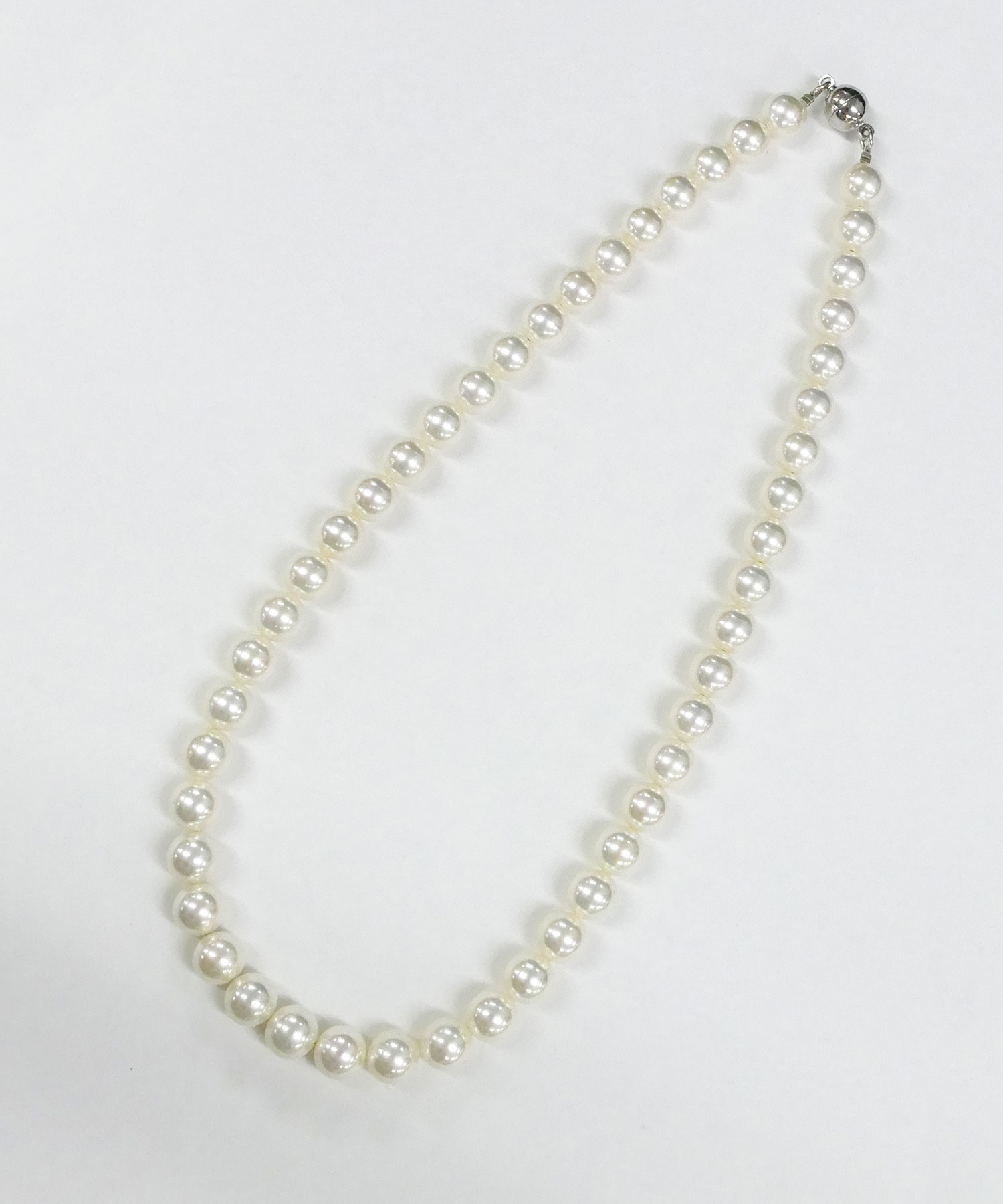 磨き貝パールネックレス【8mm/42cm】 ｜ JUNOアクセサリー卸仕入れサイト